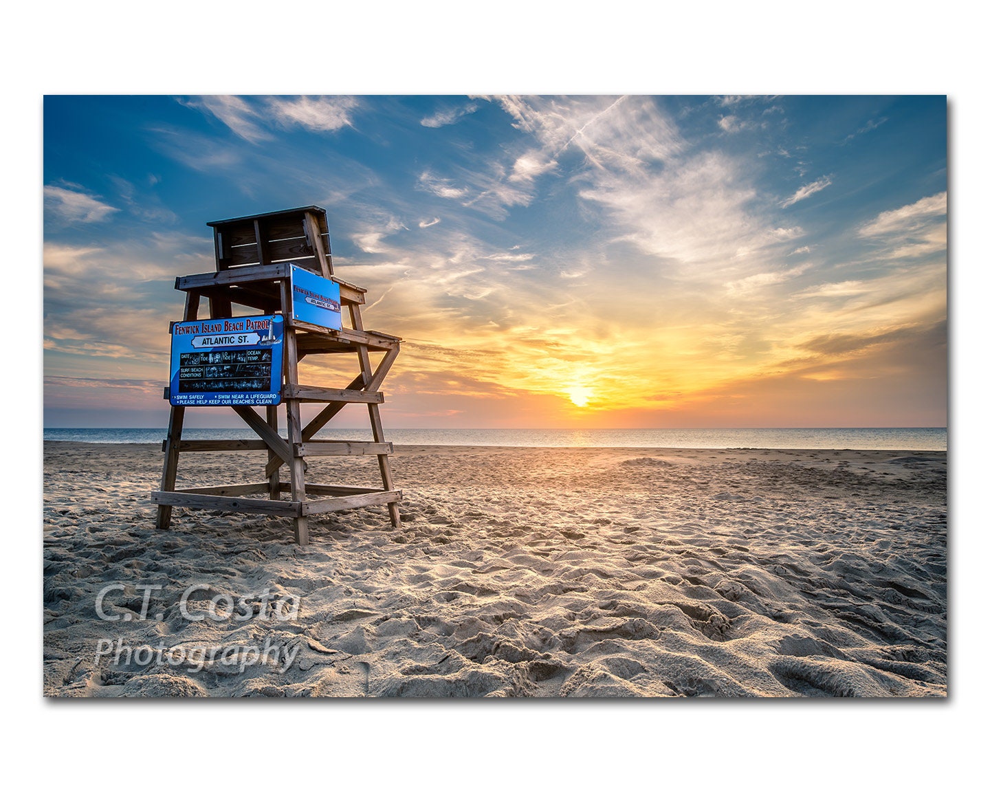 Fenwick Island Lifeguard Stand, Delaware Beach Patrol, Limited Edition ...