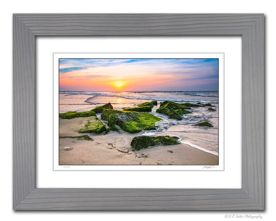 Long Beach Island Framed Limited Edition Seascape Photography, Ocean ...