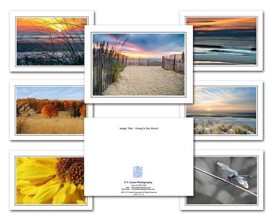 Photo Note Cards Make Your Own Set Choose From My Note Card Etsy