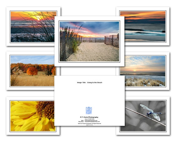 Photo Note Cards Make Your Own Set Choose From My Note Card Etsy