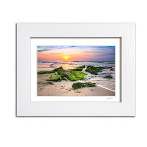 Beach Jetty Rocks Sunrise Photo From Long Beach Island, Harvey Cedars Small Framed Wall Art ...