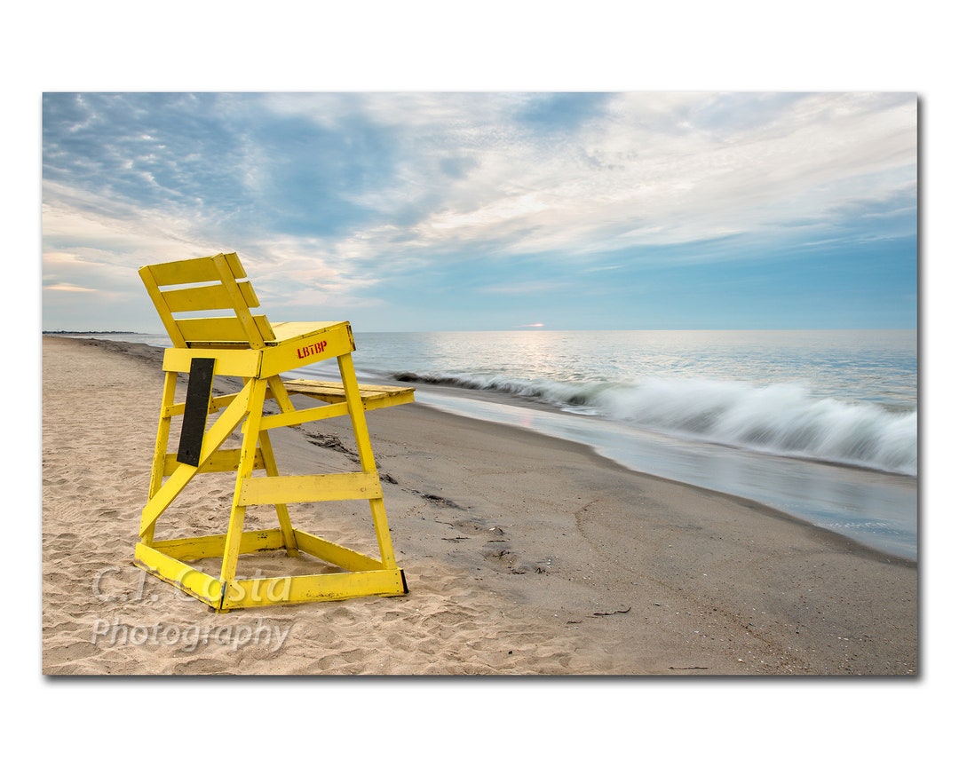 LBI Lifeguard Photography Print, Beach Art Print, Coastal Ocean ...