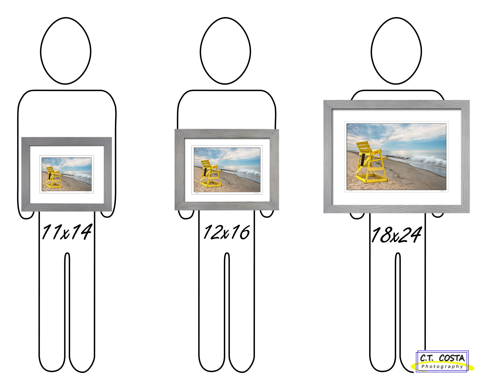 Framed Limited Edition Lifeguard Stand From Long Beach Island, Seascape ...