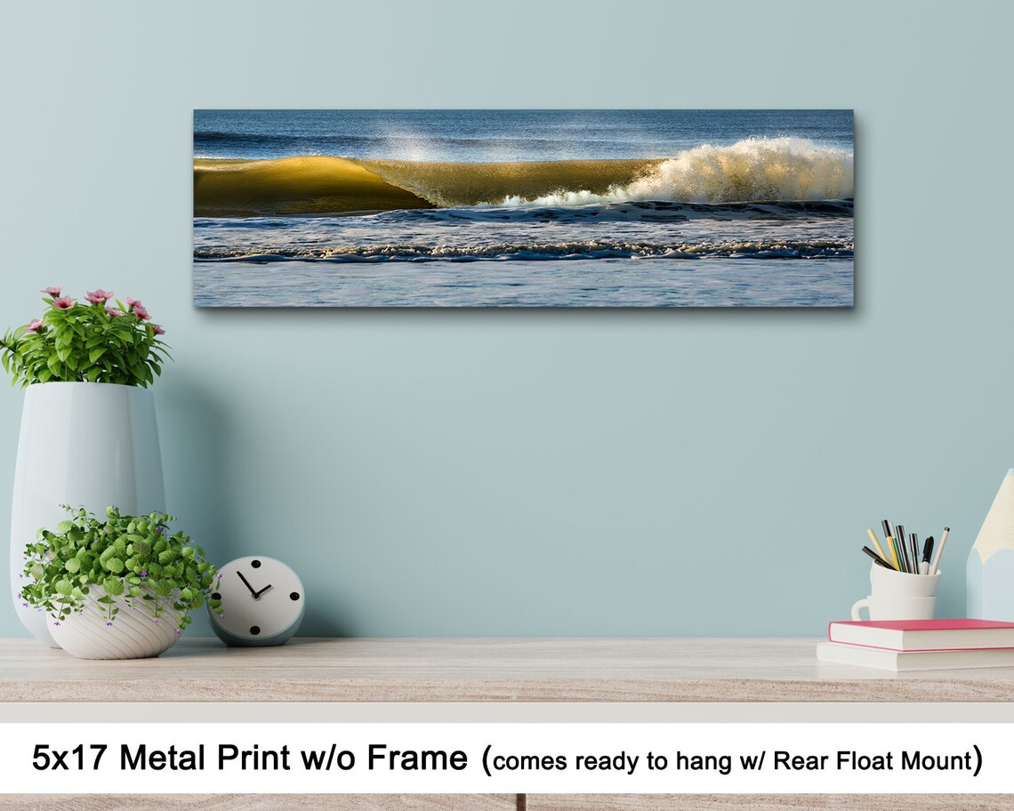 Ocean Wave Seascape Art on Metal Photo Metal Print Limited - Etsy
