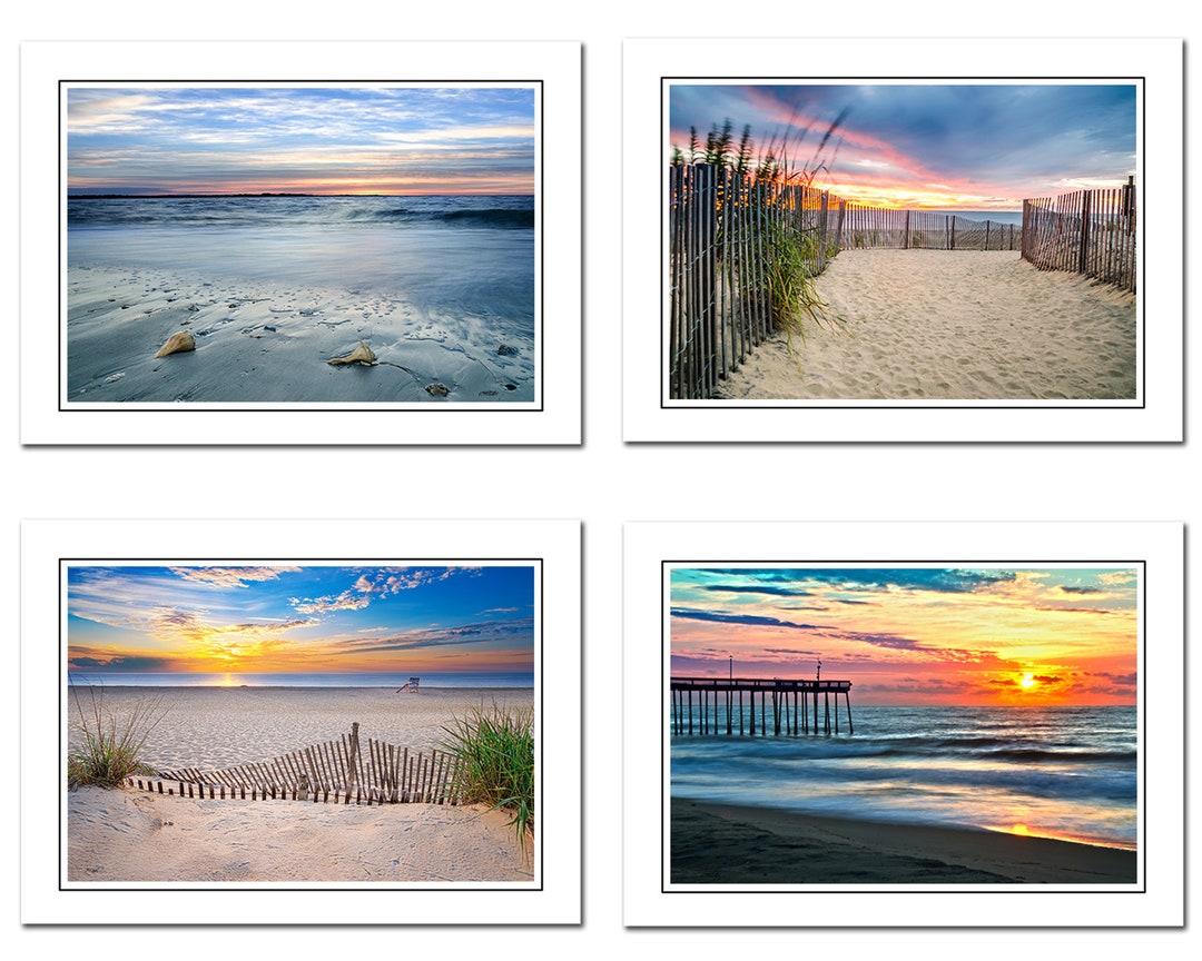 Beach Themed Photo Notecards Includes Envelopes, Photography Cards ...