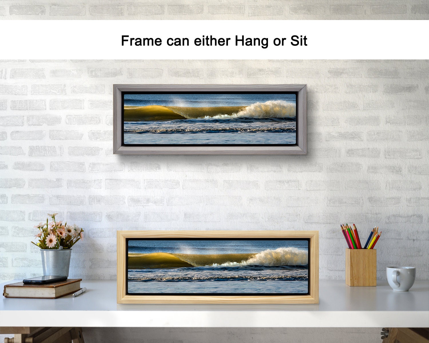 Ocean Wave Seascape Art on Metal Photo Metal Print Limited - Etsy