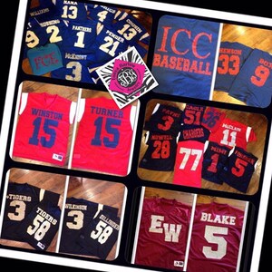 Customized Sports Jersey ~ Personalized Uniform ~ Youth and Adult Sizes ...