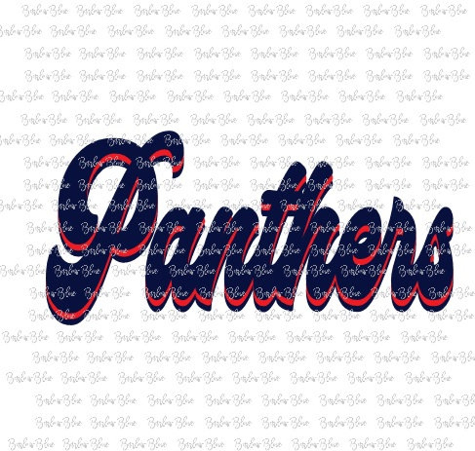 Panthers Retro Letters Sublimation Design Download PNG. Can Do - Etsy
