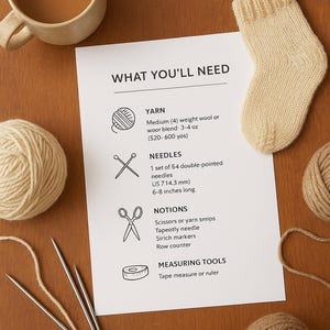 Beginner Sock Knitting Guide: Easy Step-by-step PDF Pattern - Etsy