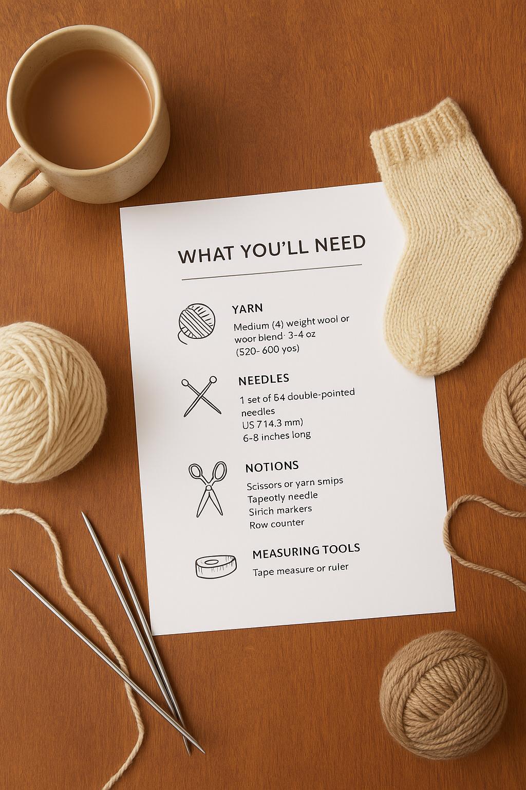 Beginner Sock Knitting Guide: Easy Step-by-step PDF Pattern - Etsy