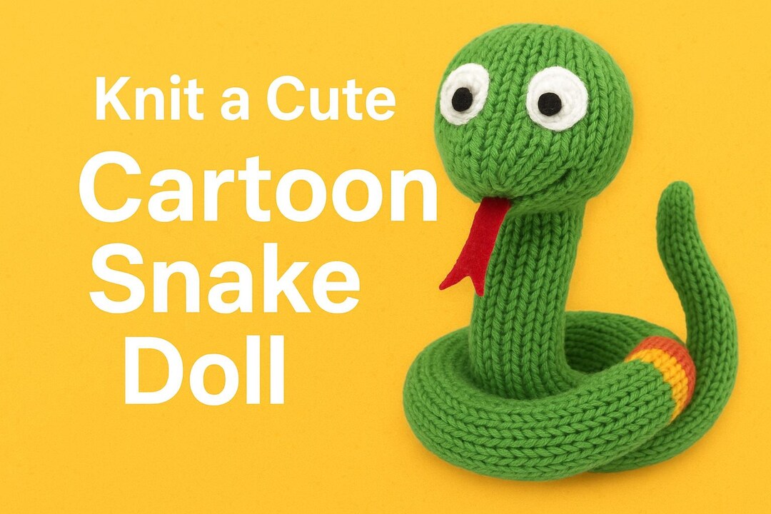 Cute Snake Knitting Pattern PDF | Beginner-friendly Toy Tutorial | Easy ...
