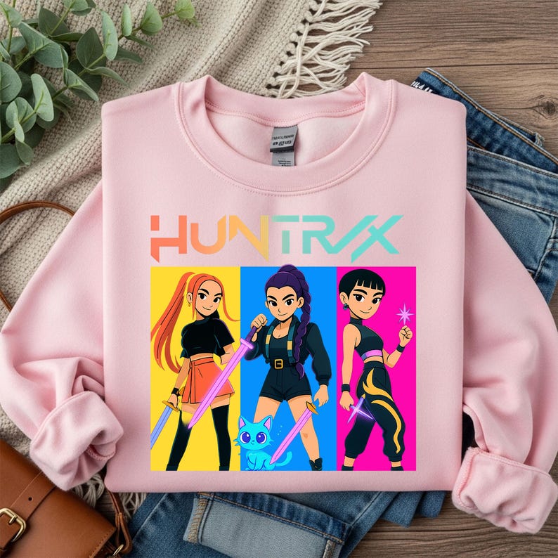 KPOP Huntrix PNG Bundle: Saja Girls & Derpy Tiger Anime Graphics ...