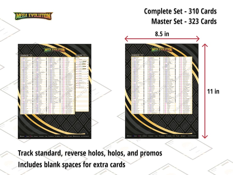 Mega Evolution TCG | Mega Evolution Base Set Master Set & Complete Set ...