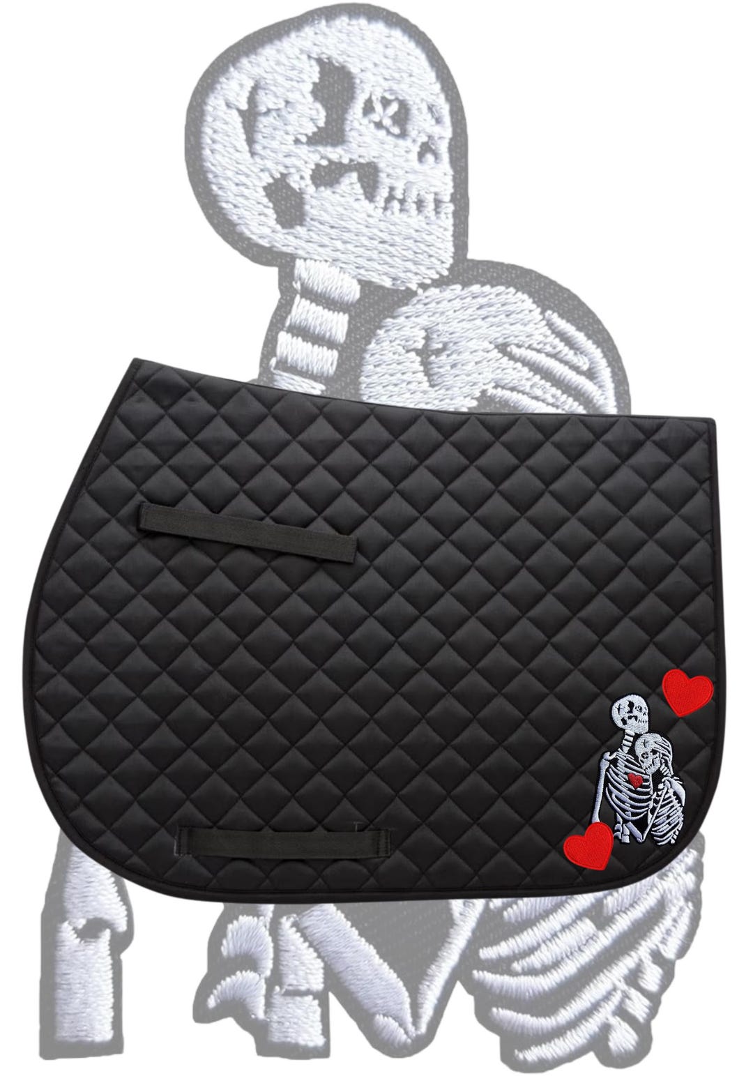 Love You to Death Skeleton Valentine Saddle Pad - Etsy