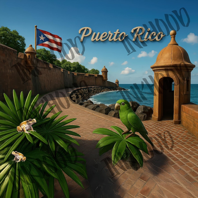 Puerto Rico Poster Art for Domino Table. - Etsy