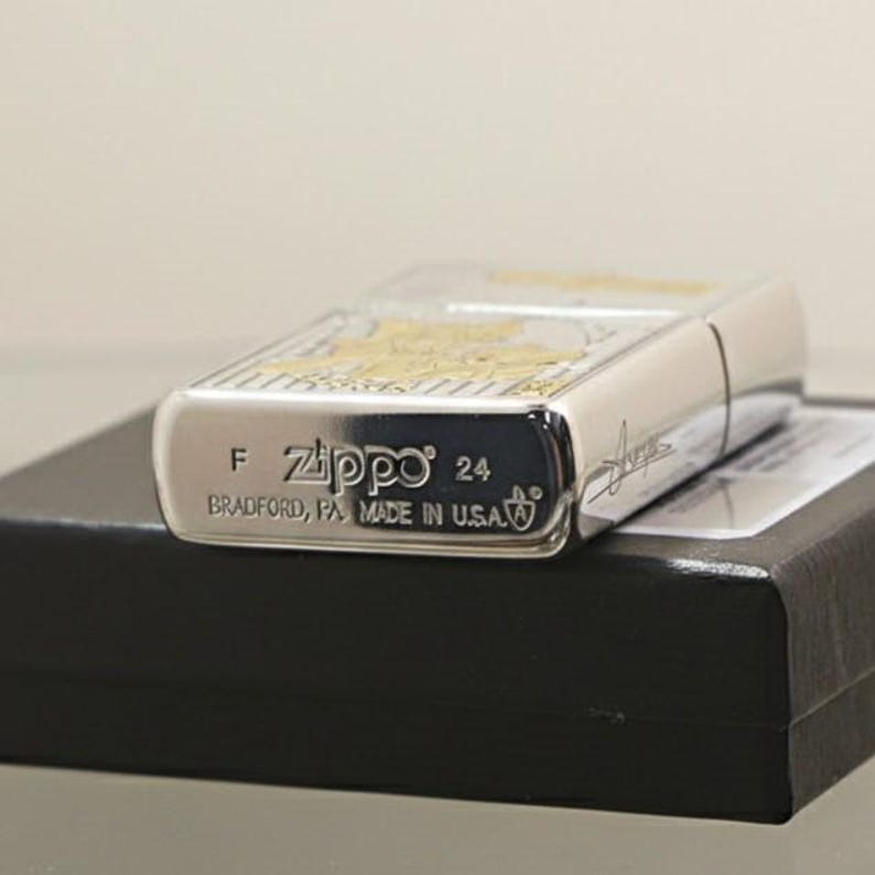 Zippo Lighter, Tom and Jerry Silver Plated Zippo, Zippo Gold Accents ...