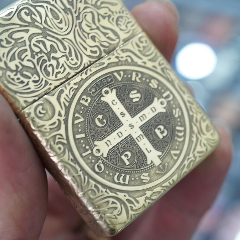 Zippo Custom , Constantine Lighters , Zippo Armor Brass Engraved by ...
