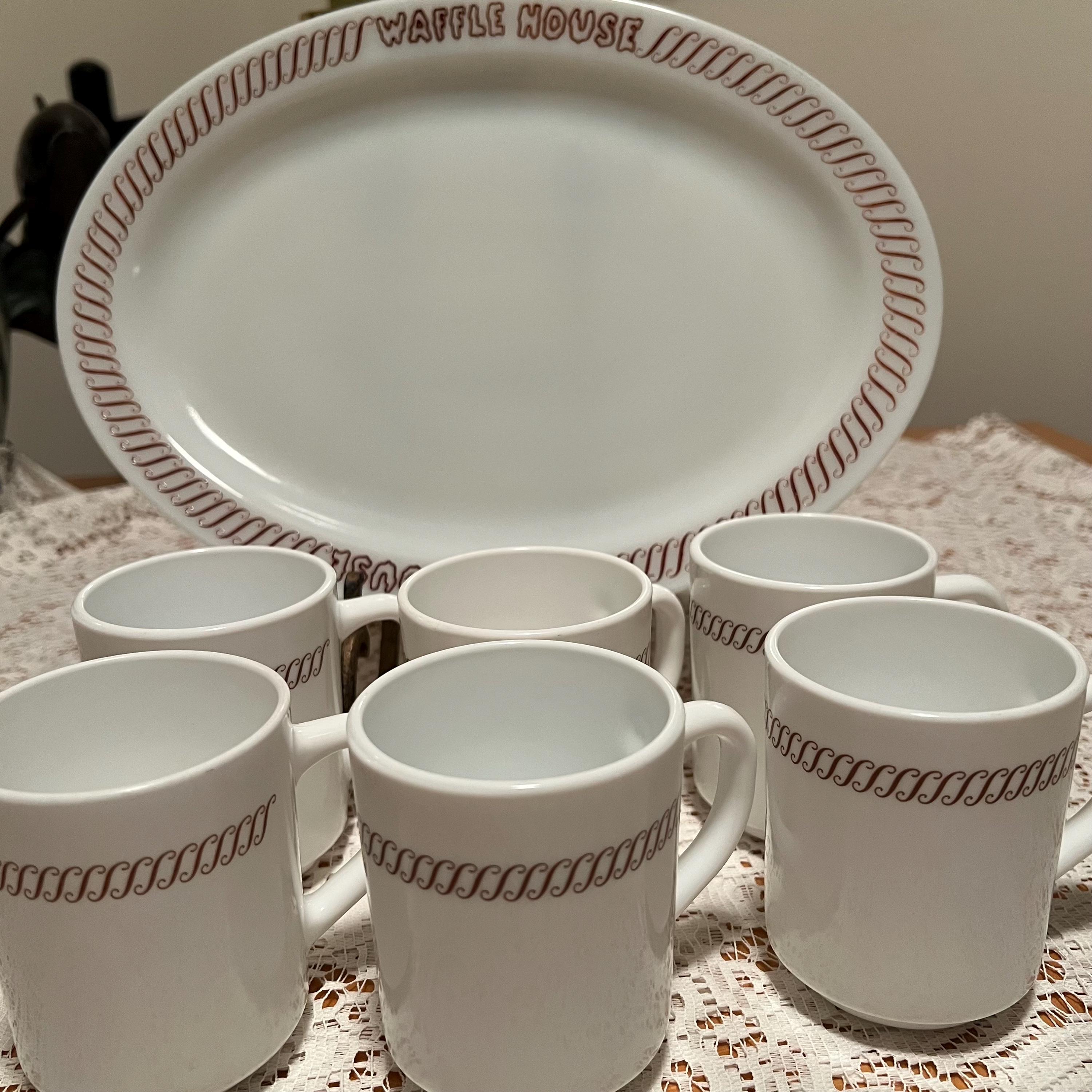 Vintage Waffle House 1960’s Milk Glass China Set,, Made in France and ...