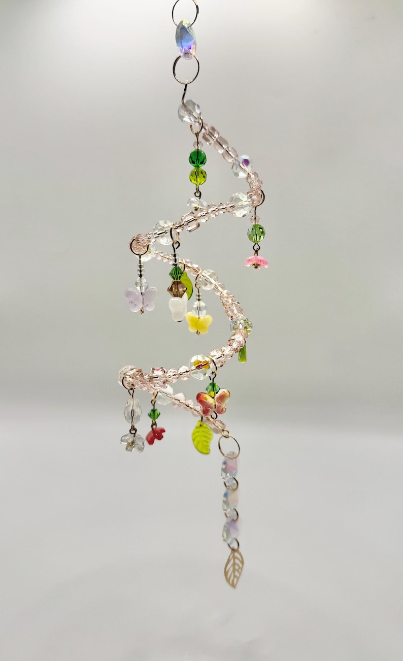 Fairy Garden Crystal Sun Catcher Spiral - Etsy