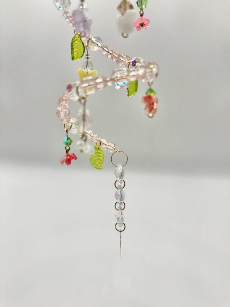 Fairy Garden Crystal Sun Catcher Spiral - Etsy