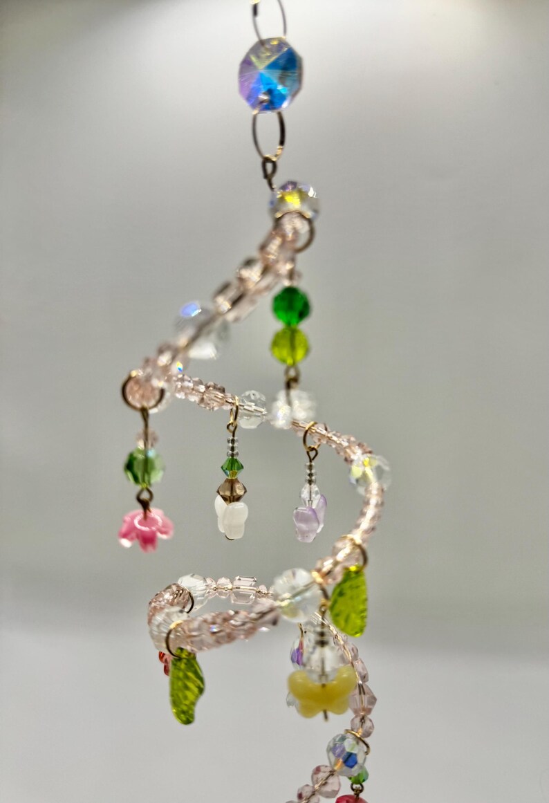 Fairy Garden Crystal Sun Catcher Spiral - Etsy