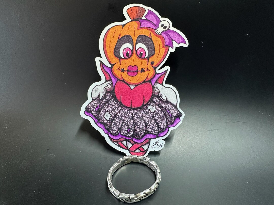 Custom Sticker -voodoo Halloween Sticker, Cute Voodoo Ballerina Doll - Etsy
