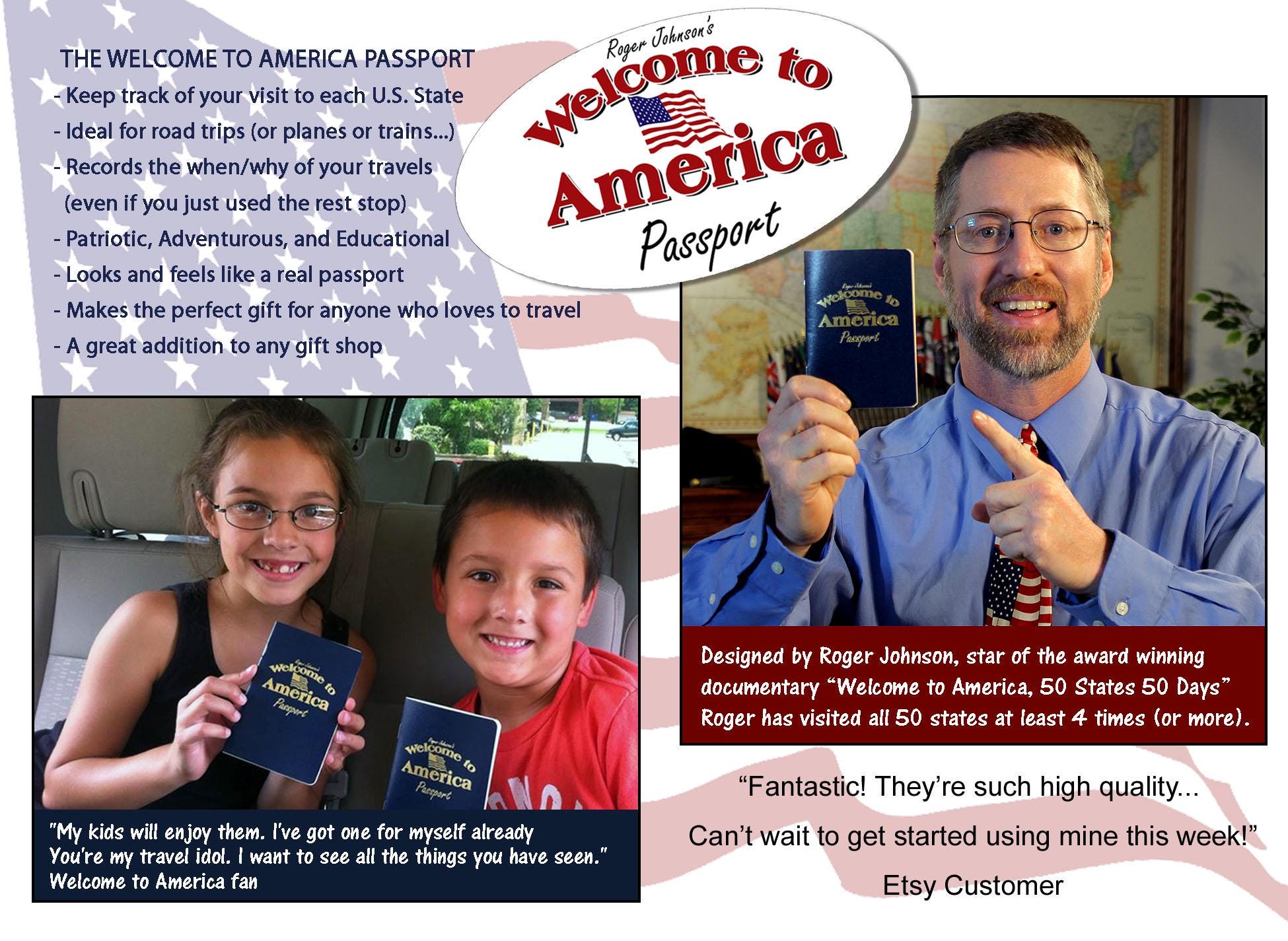 Welcome to America Passport - Etsy