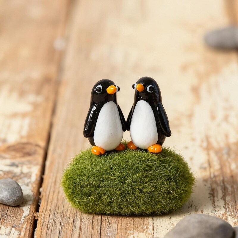 Penguin Figurines - Etsy UK