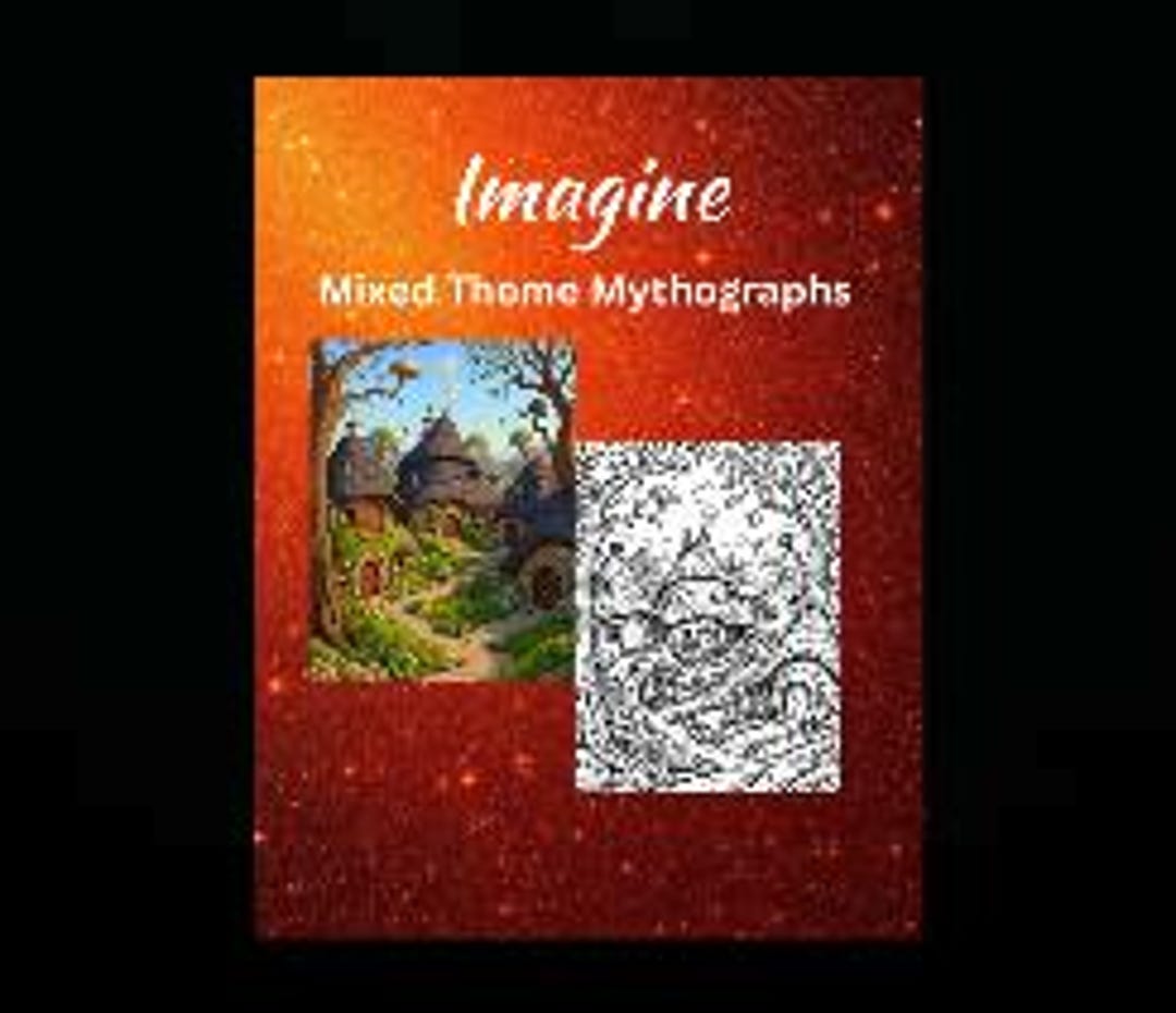 Imagine - 26 Mixed Theme Mythographic Printable Adult Coloring Pages ...