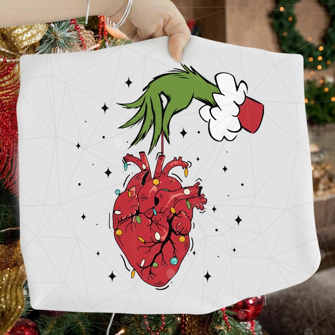 Christmas Cardiac Nurse Png, Heart Anatomy Christmas Png, Tachy ...