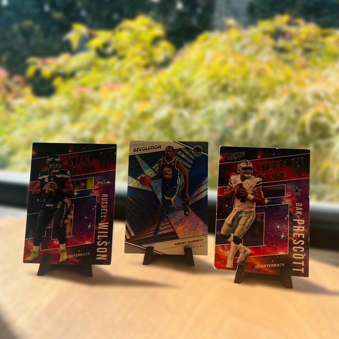 3D Printed Trading Card Display 3/6 Pack for Regular Cards or Graded ...