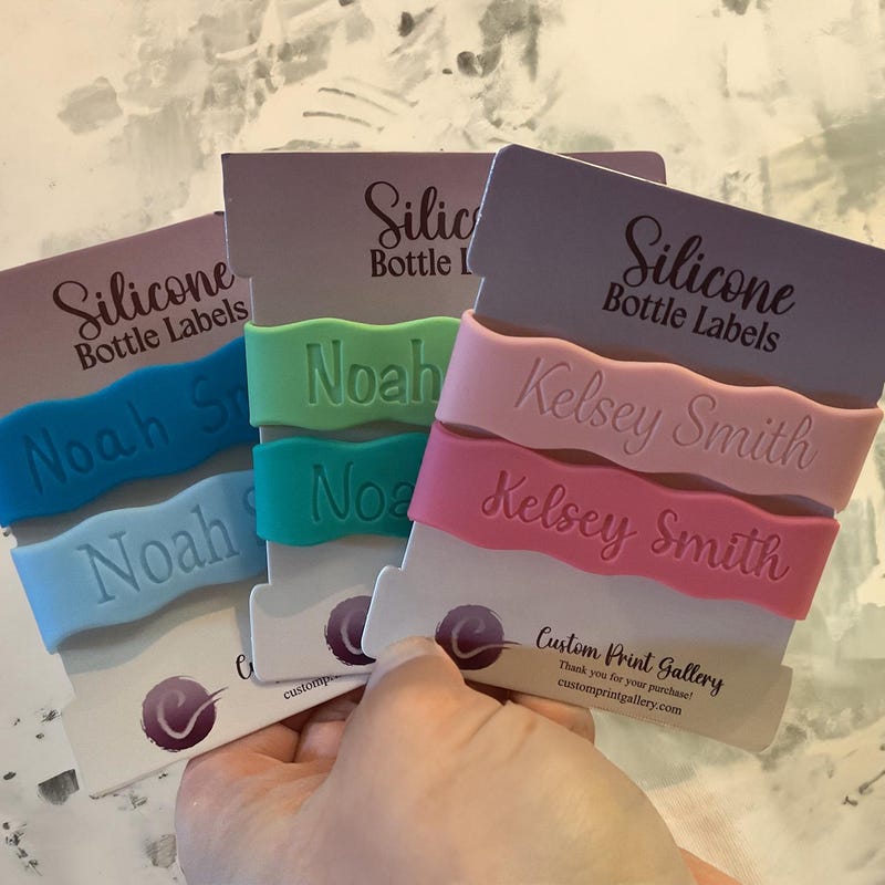 Pink Silicone Label - Etsy
