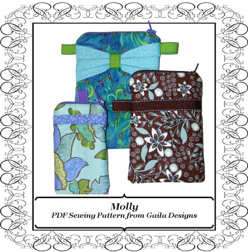 PDF Sewing Pattern, iPhone 4-7, iPhone 6+, 7+ and Other Gadget Case ...