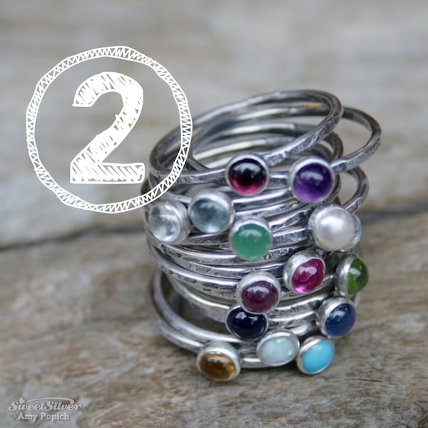 Boho Stacking Rings - Etsy