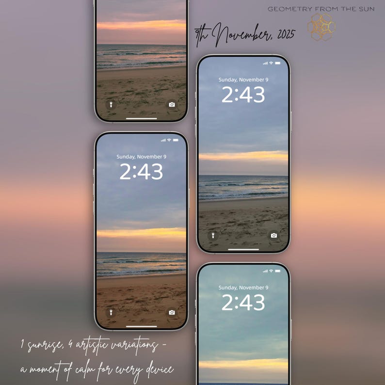 09 Nov 2025 Greyscale Sunrise Wallpapers – 4 Artistic Moods | Iphone ...