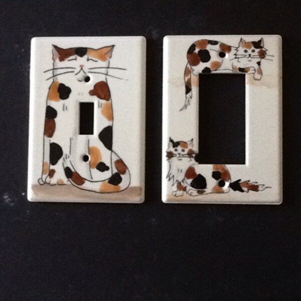 Ceramic Calico Cat - Etsy