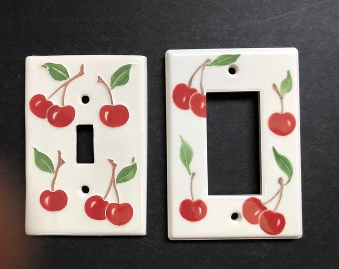 Vintage White Ceramic Outlet Covers / Switch Plate Covers - Etsy