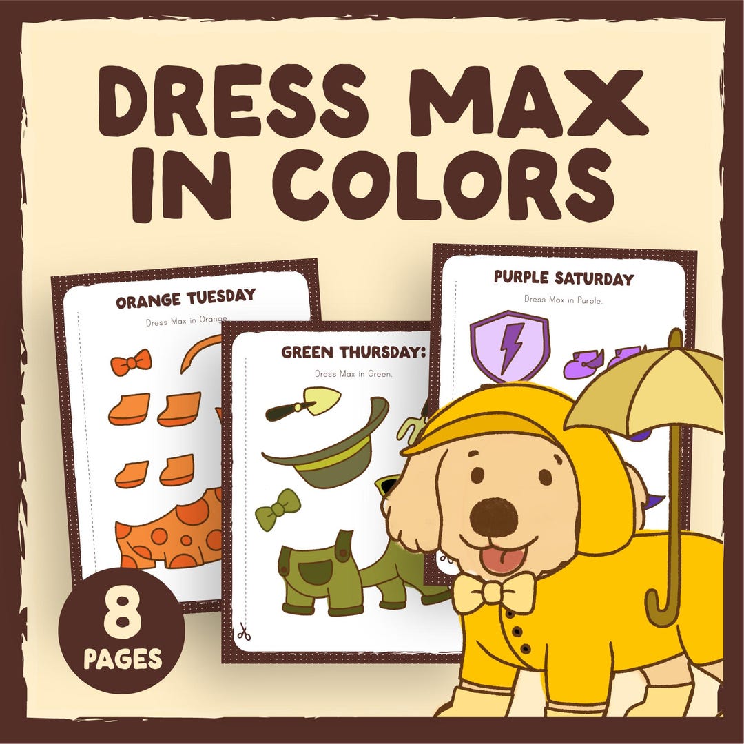 Printable Preschool Color Activity Pack | Fun Learning Worksheets With ...