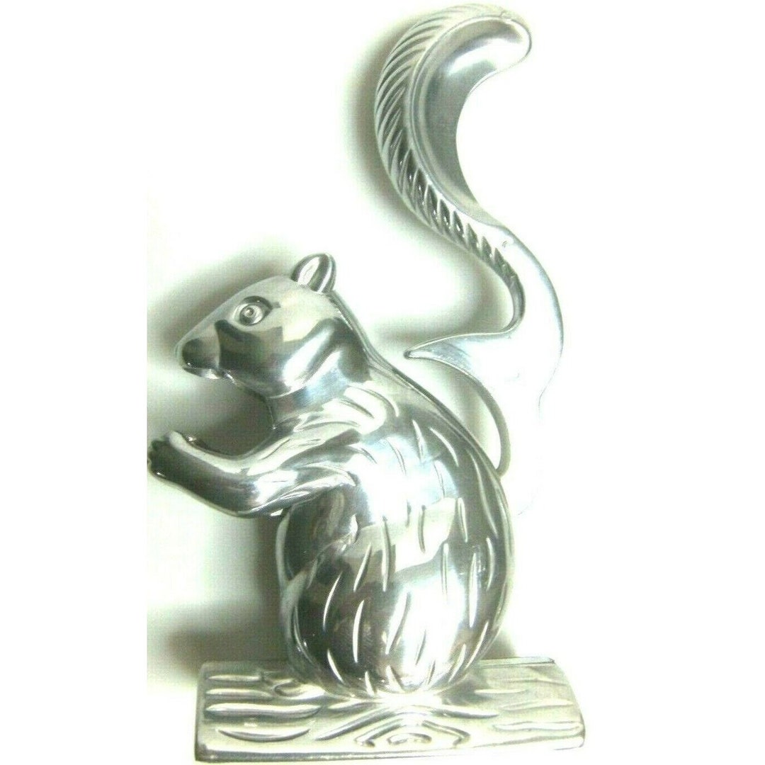 Vintage Silver Squirrel Figural Cast Aluminum Nutcracker With - Etsy