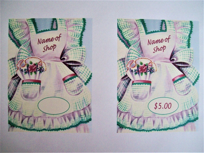 1950s Vintage Clothing/cooking/craft Price Hang Tags Wholesale Pk 50 - Etsy