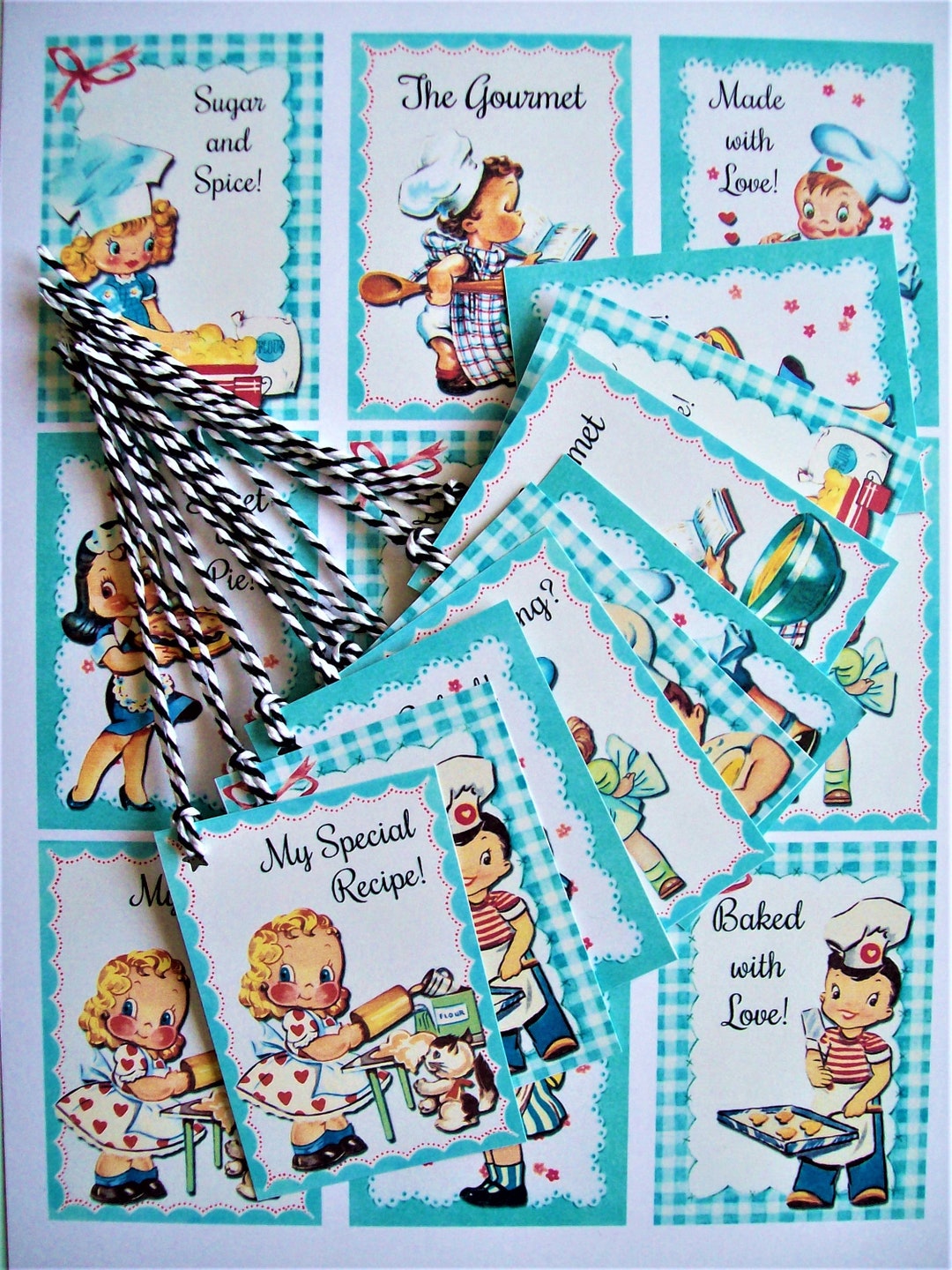 1950s Vintage Cooking Labels or Stickers 50 5 Sheets - Etsy Australia