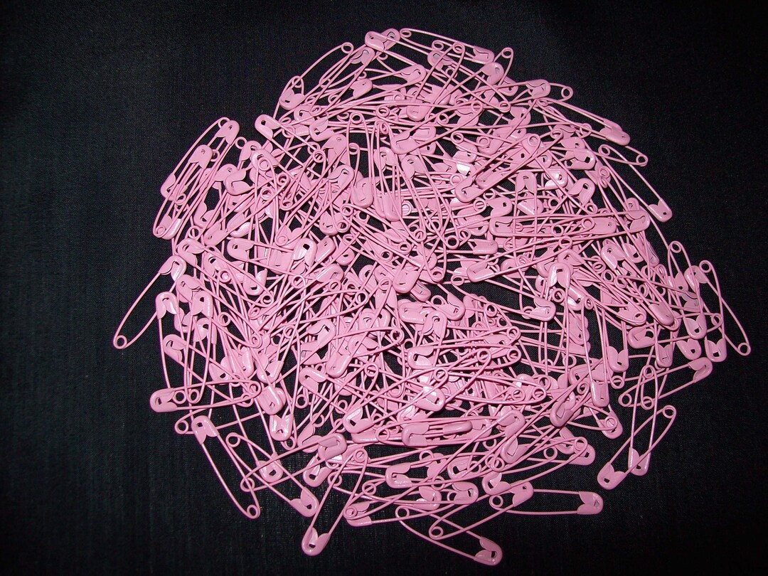 Medium 28mm approx 1 X 100 Pk. Pink Safety Pins or CHOOSE COLOR. - Etsy