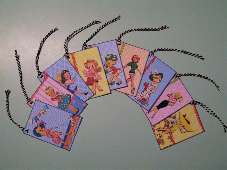 SALE 1950s Vintage Pin up Price Tags/cards or Stickers 9 1 Sheet - Etsy