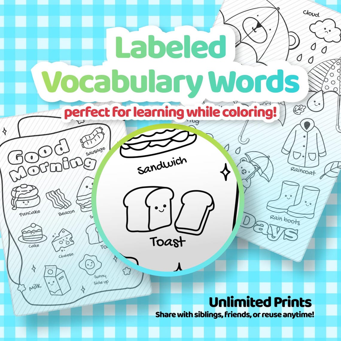 Jellycat-style Coloring Pages: Learn & Play PDF Pack (20 Designs) - Etsy