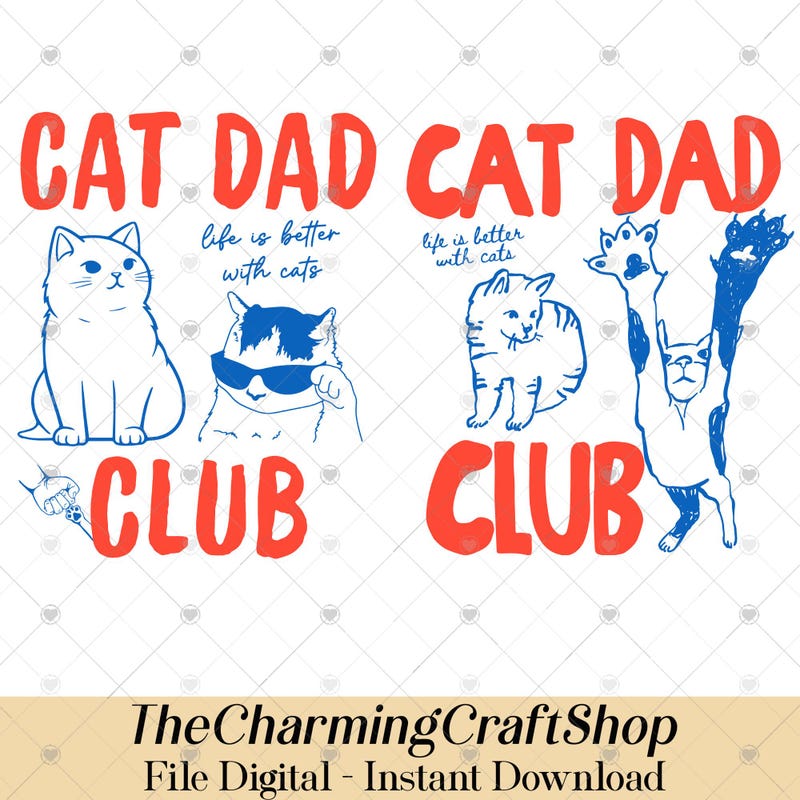 Dad Cat Club Shirt - Etsy