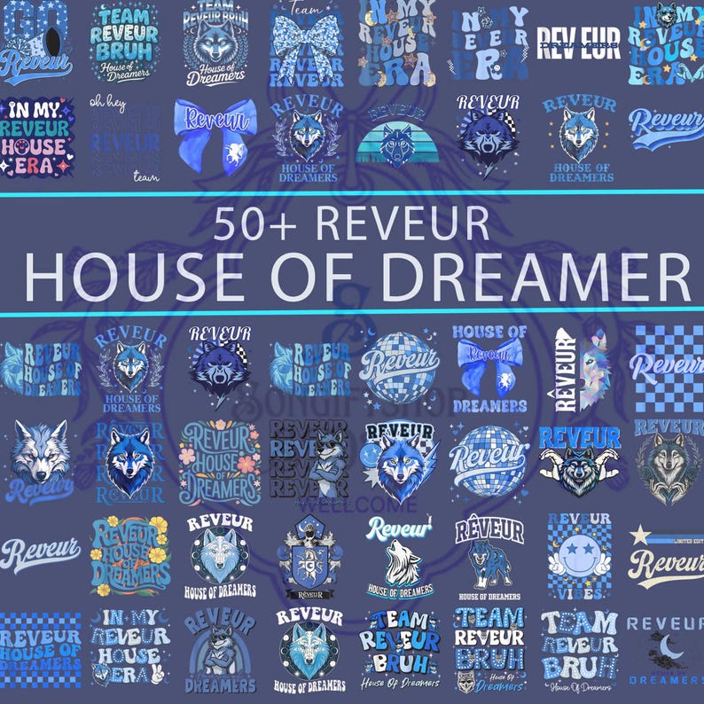 50+ Reveur House of Dreamer Png Bundle, Back to School Png, College ...