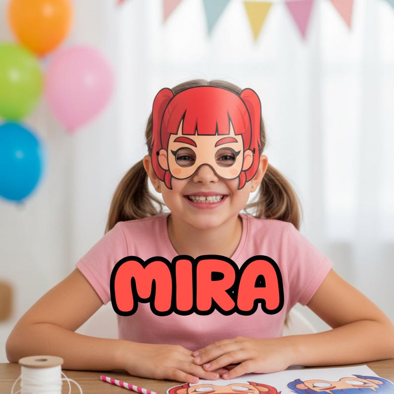 K‑pop Huntrix Printable Mask Set, 6 Designs Rumi, Zoey & Mira With ...