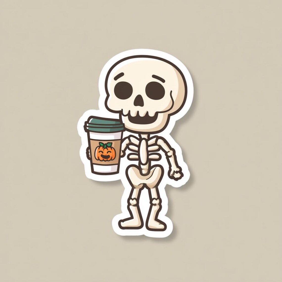 Halloween Ghost Coffee Stickers: PNG SVG Digital Download - Etsy