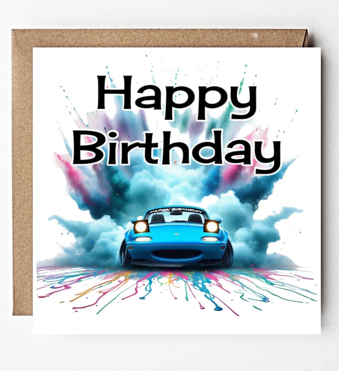 Personalized MK1 Miata Birthday Card for Him - Etsy