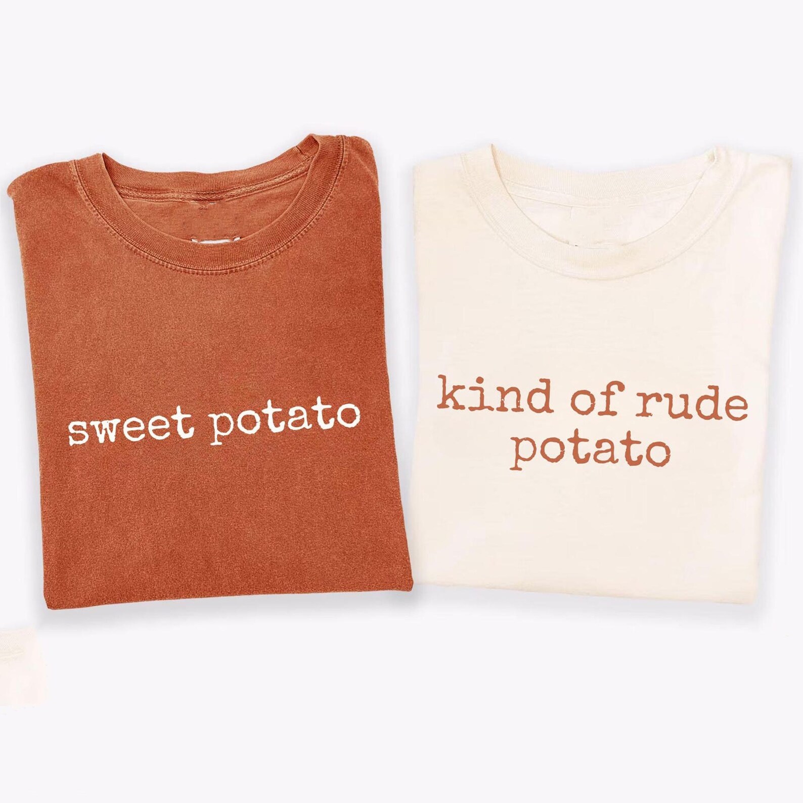 Sweet Potato & Kind of Rude Potato PNG, Funny Thanksgiving Couple Shirt ...